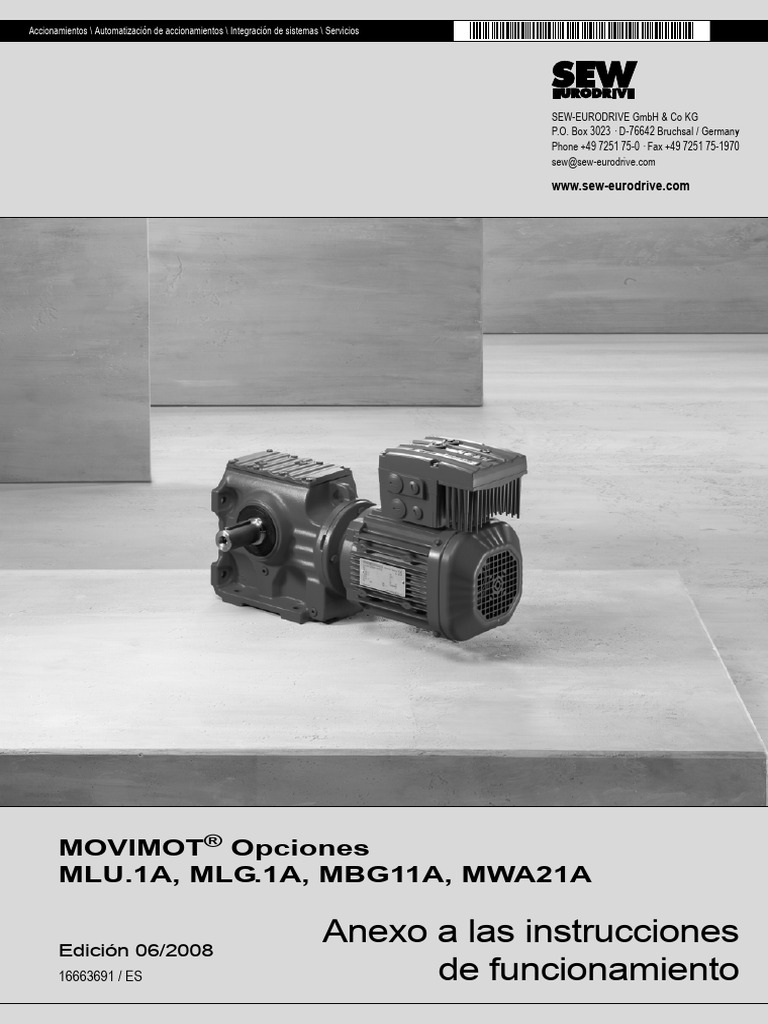 Movimot Options MLU - 1A, MLG - 1A, MBG11A MWA21A Español | PDF ...