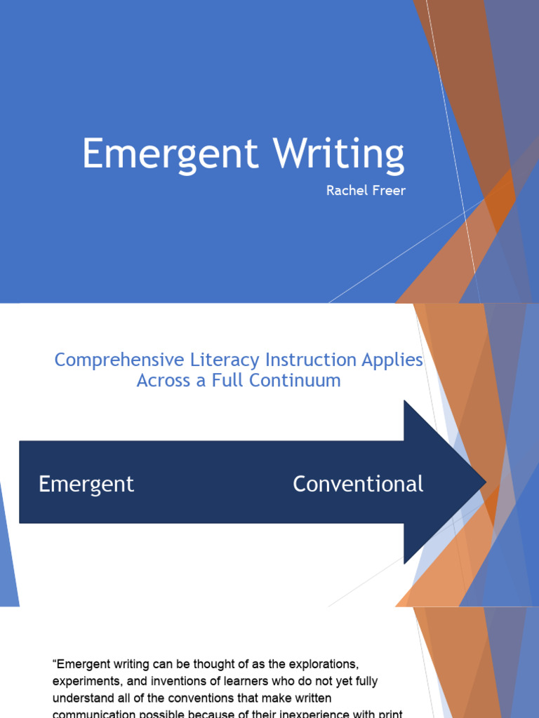 Emergent Writing | PDF | Literacy | Communication