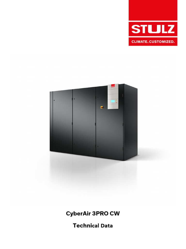STULZ-TechnicalData CyberAirPROCW en | PDF | Building Automation | Home Appliance