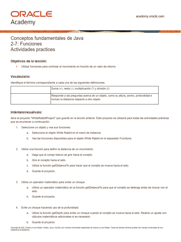 JF 2 7 Practice Esp | PDF | Función (Matemáticas)