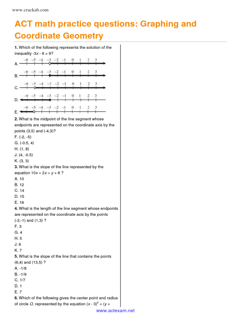 Graphing and Coordinate Geometry | PDF | Line (Geometry) | Circle