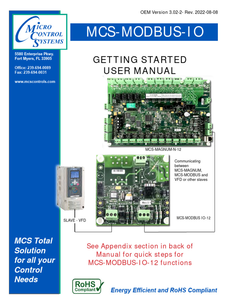 MCS Modbus Manual | PDF | Computer Science | Computer Engineering