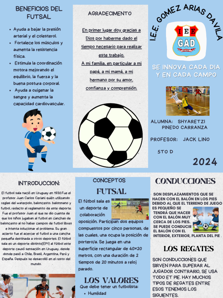 Folleto Informativo Asma Ilustrado Azul | PDF | Asociación de Futbol ...