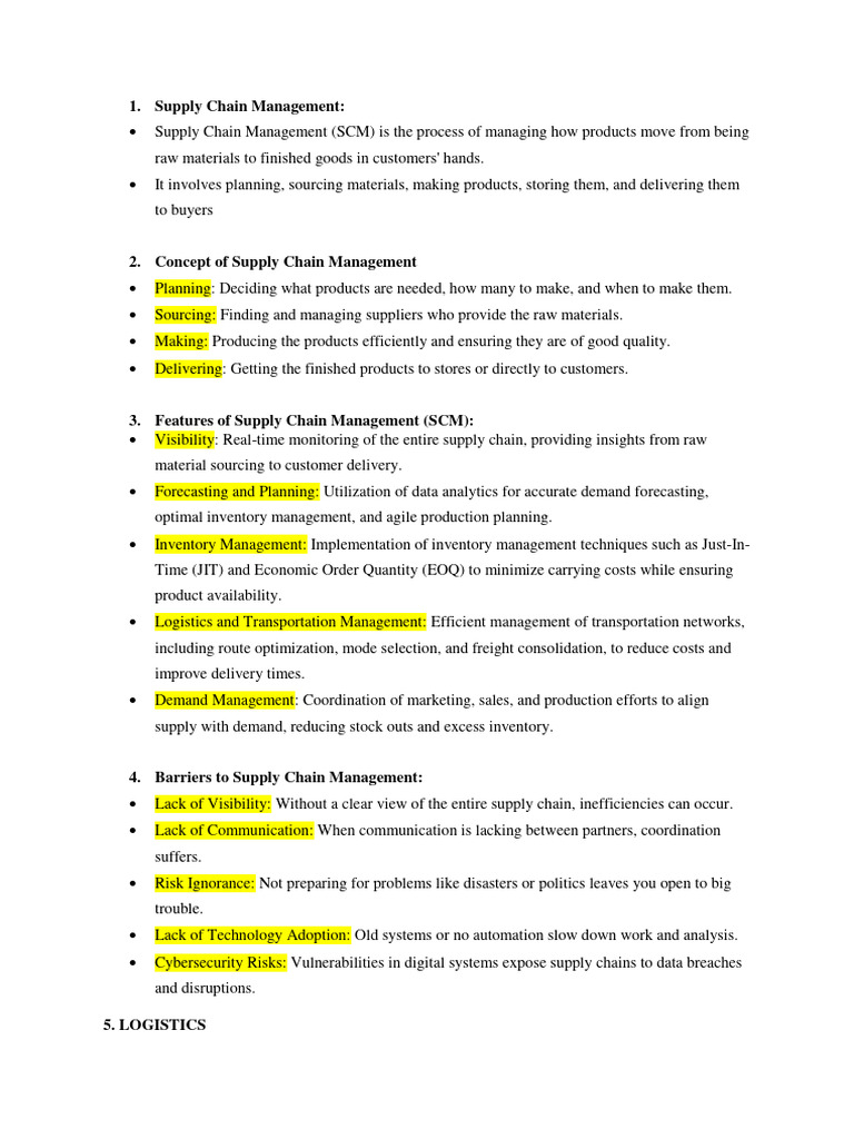 Supply Chain Management | PDF | Supply Chain Management | Supply Chain