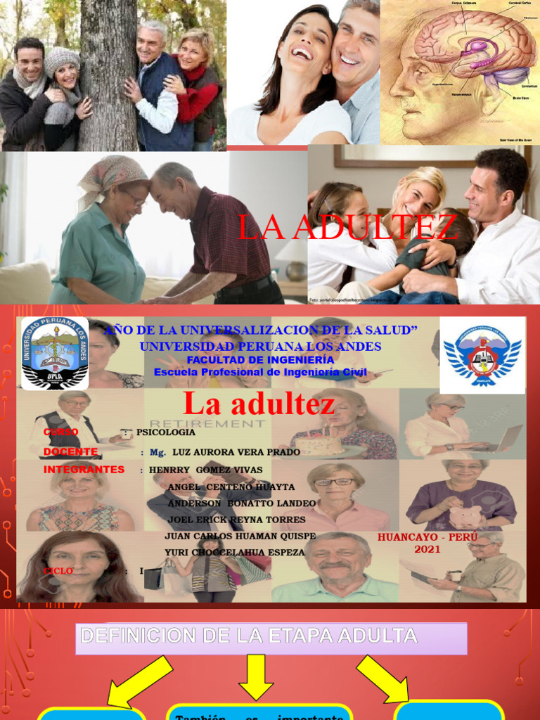 Presentacion de Adultez 2021 | PDF | Adultos | Ciencias del comportamiento