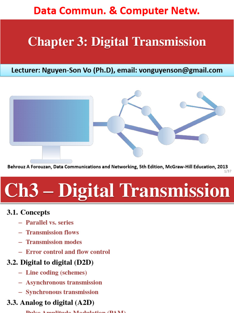 Ch03-Digital Transmission (Son) | PDF | Analog To Digital Converter ...