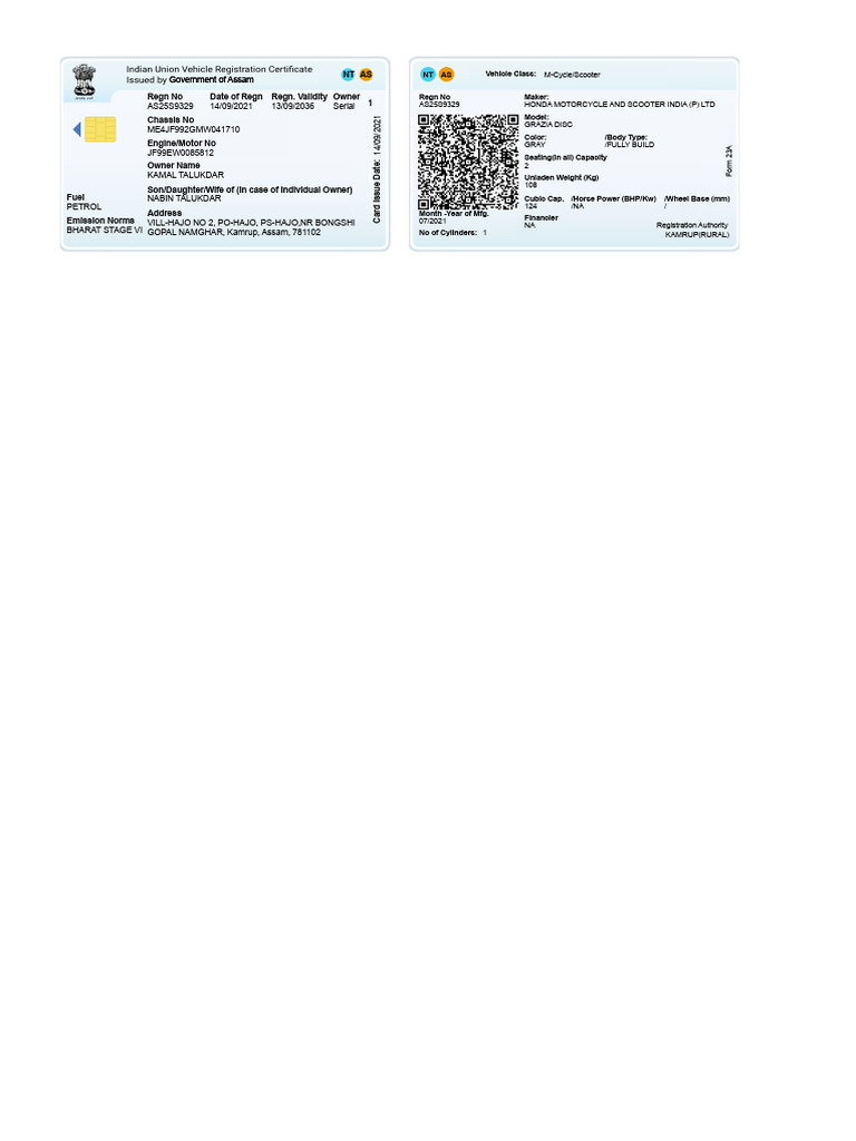 Assam Vehicle Registration Details | PDF | Vehicles | Motor Vehicle