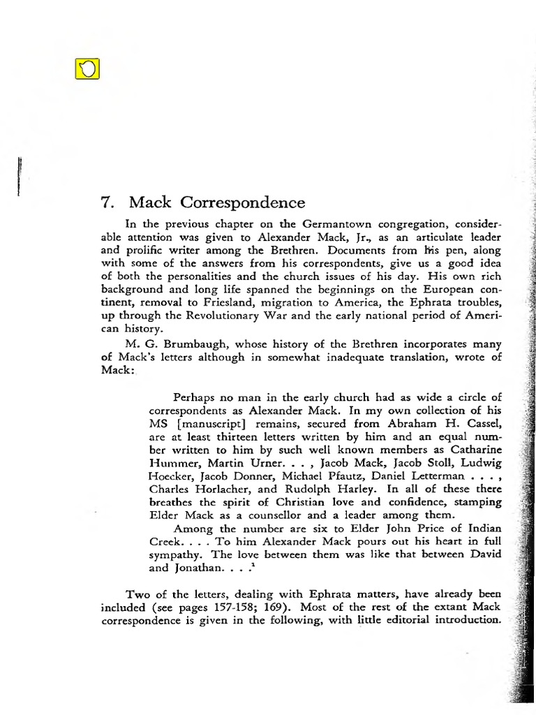 Alexander Mack's Correspondence Insights | PDF | Jesus | Baptism