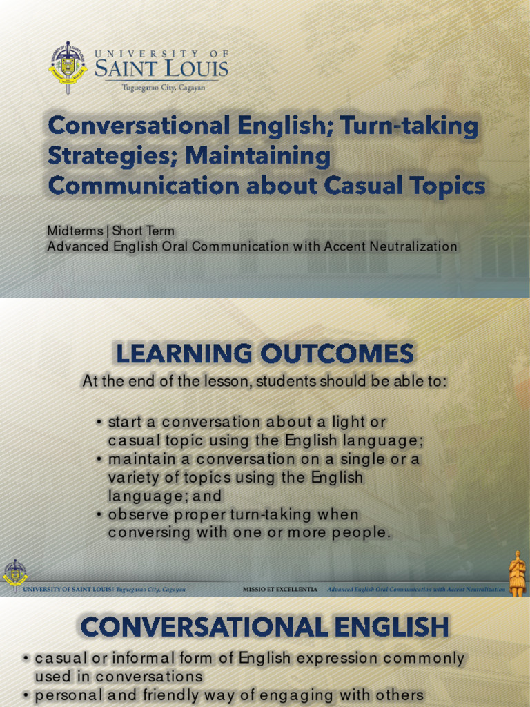 Conversational English | PDF | Communication | Human Communication