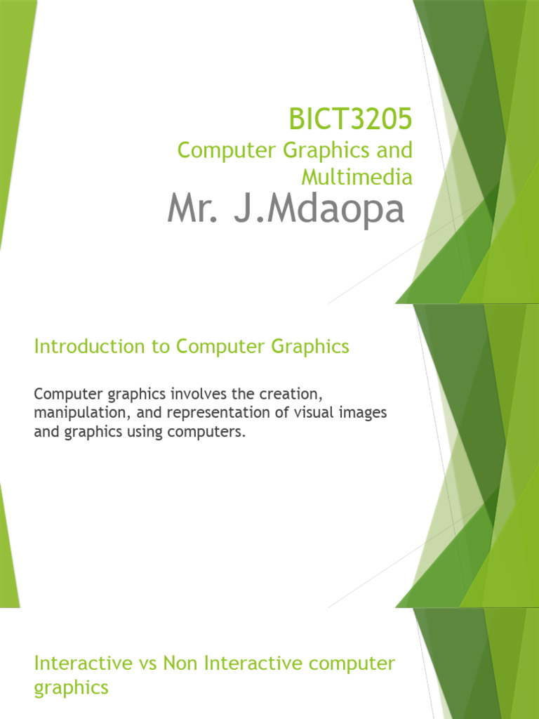 Multimedia 2 | PDF | Computer Graphics | 3 D Computer Graphics