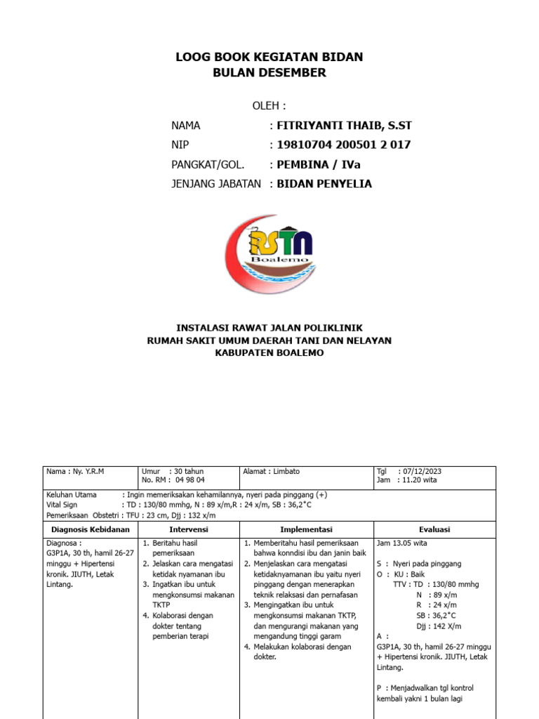 BUKTI FISIK RHK Fitriyanti Thaib 2023 | PDF
