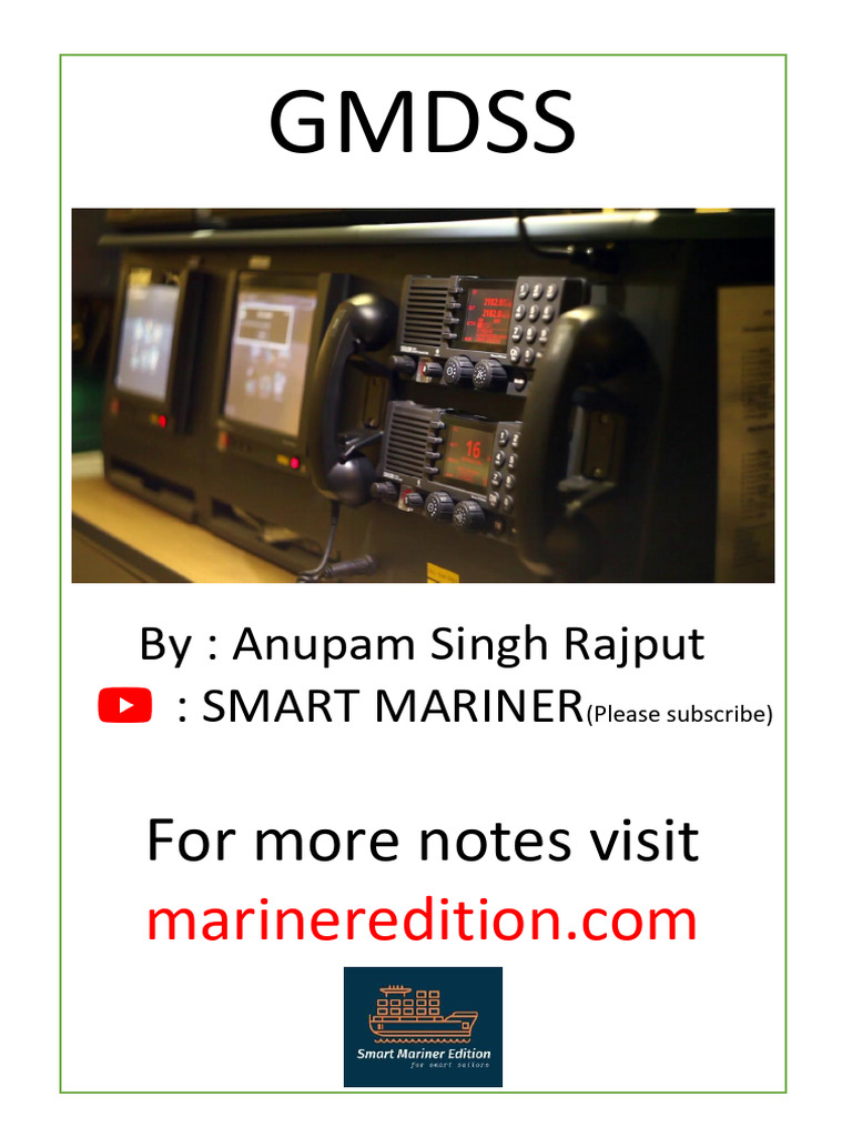 GMDSS Notes by ANUPAM | PDF | Telecommunications | Telecommunications ...