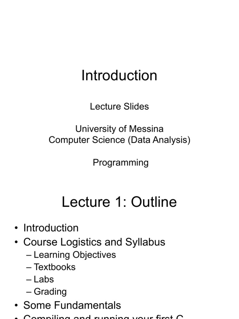 Lecture 1 | PDF | Programming | Computer Program Lecture 1 | PDF | Programming | Computer Program