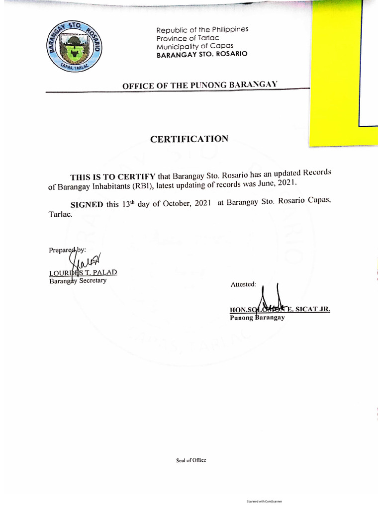 Certification RBI | PDF