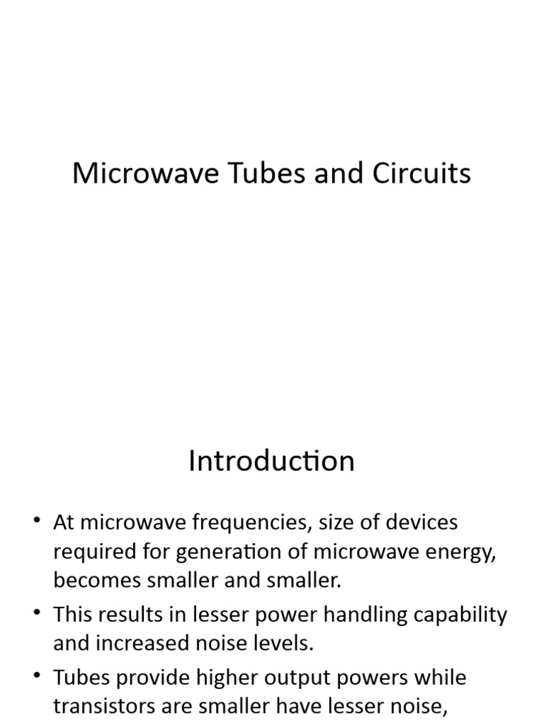 Limitations of Conventional Tubes, Klystrons | PDF | Vacuum Tube ...