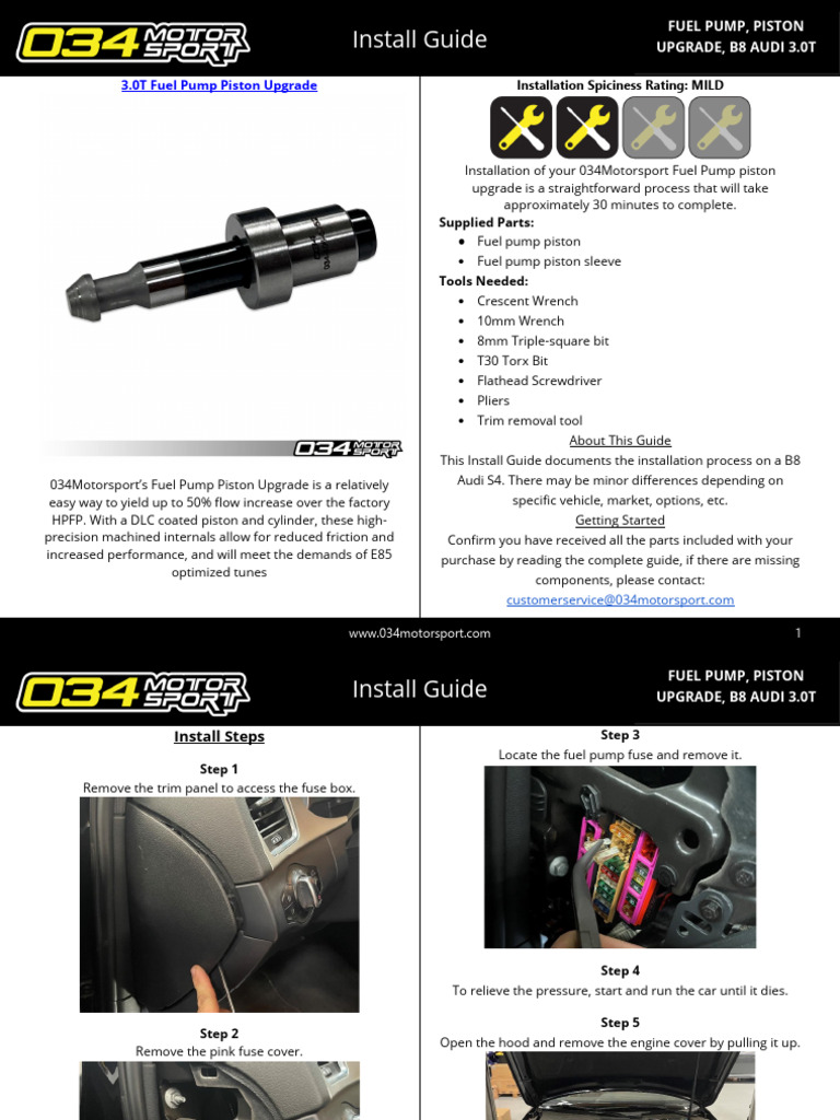 034-106-6052_3.0_Install_Instructions | PDF | Pump | Piston