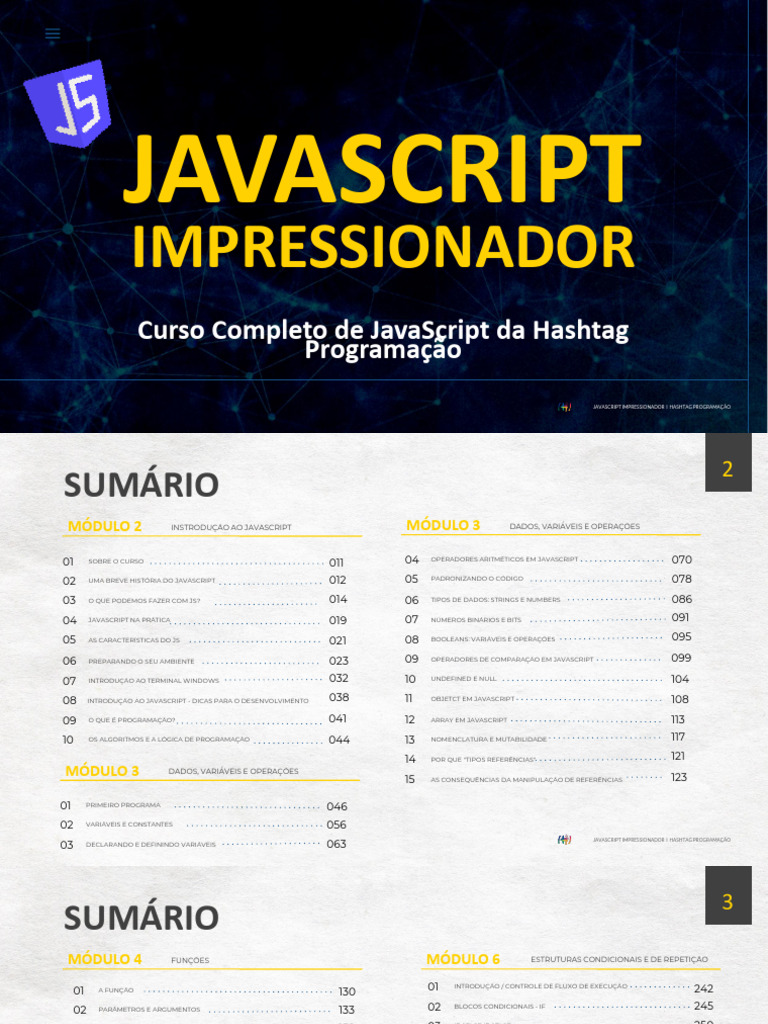 Apostila Javascript Impressionador Oficial | PDF | Script Java | Rede mundial de computadores