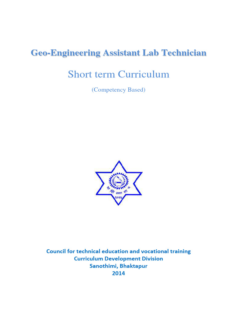 Geo-Engineering Lab Technician - Final 2071 | PDF | Personal Protective ...