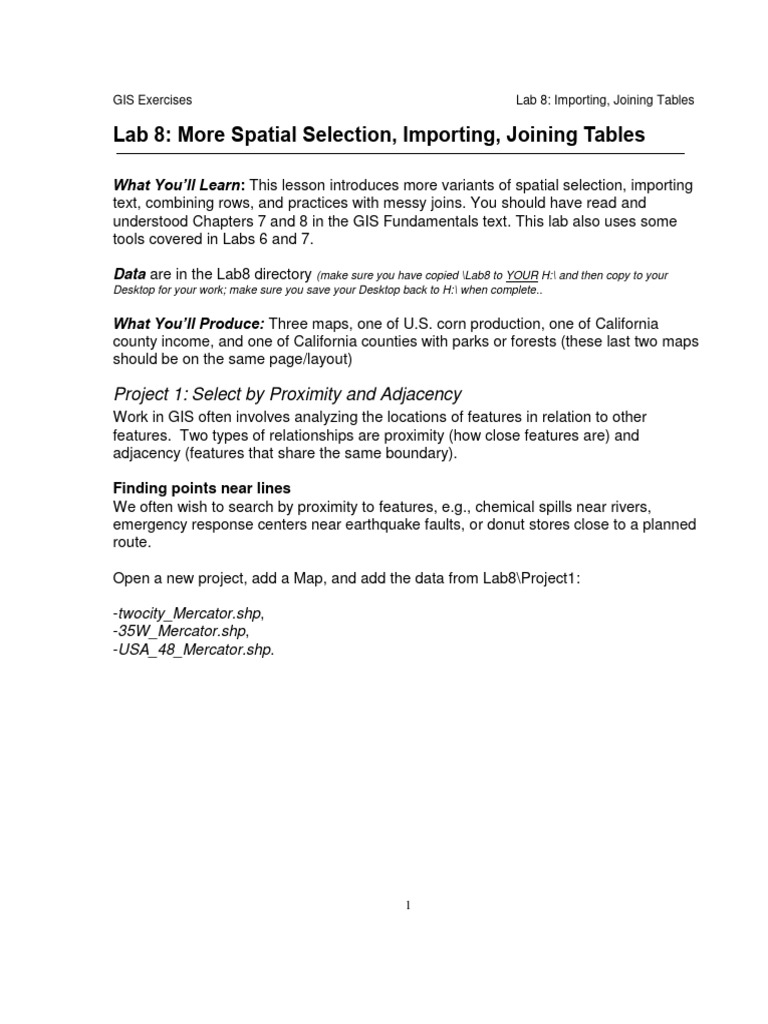 l8 Spatialselectmoretablesarcpro | PDF | Geographic Information System ...