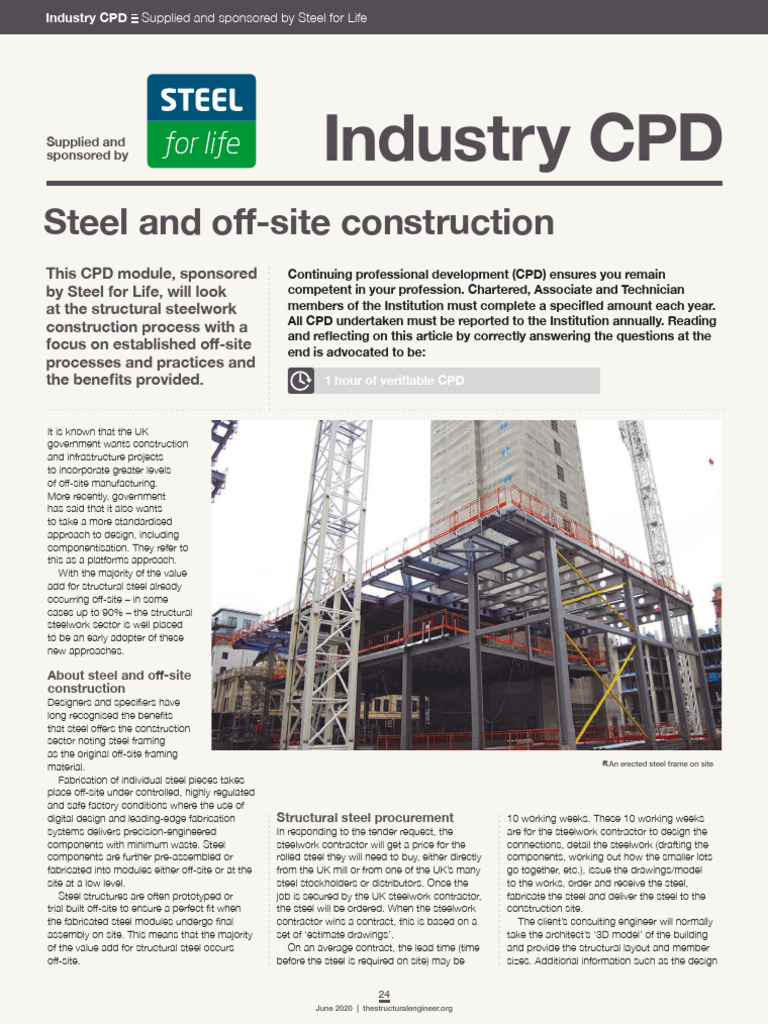 Steel & Off-Site Construction | PDF | Structural Steel | Metal Fabrication