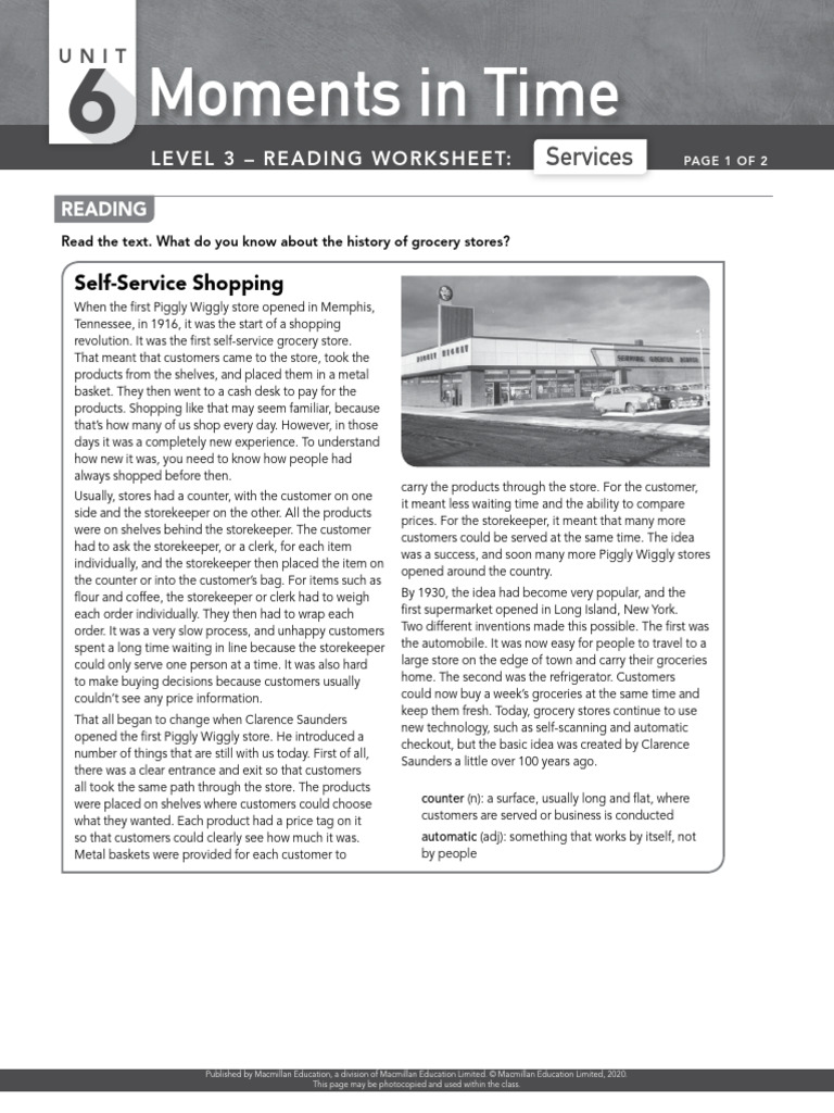 SYM 3 U06 ReadingWorksheet | PDF