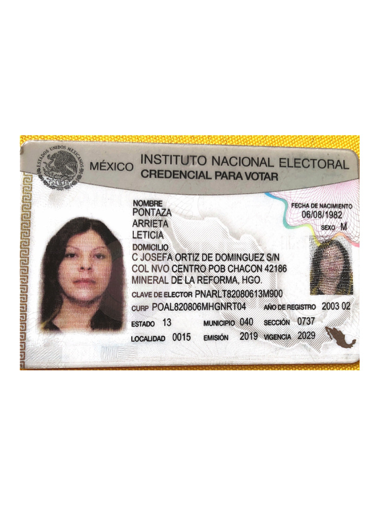 Credencial Para Votar | PDF