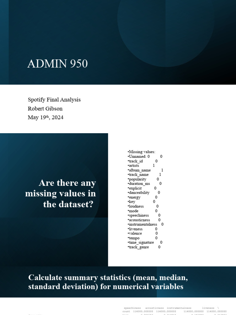 Final Presentation Admin 950 Rev2 Pdf Coefficient Of Determination Errors And Residuals