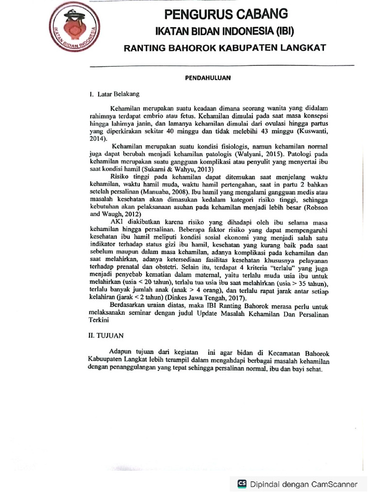 IBI Ranting Bahorok - Proposal | PDF