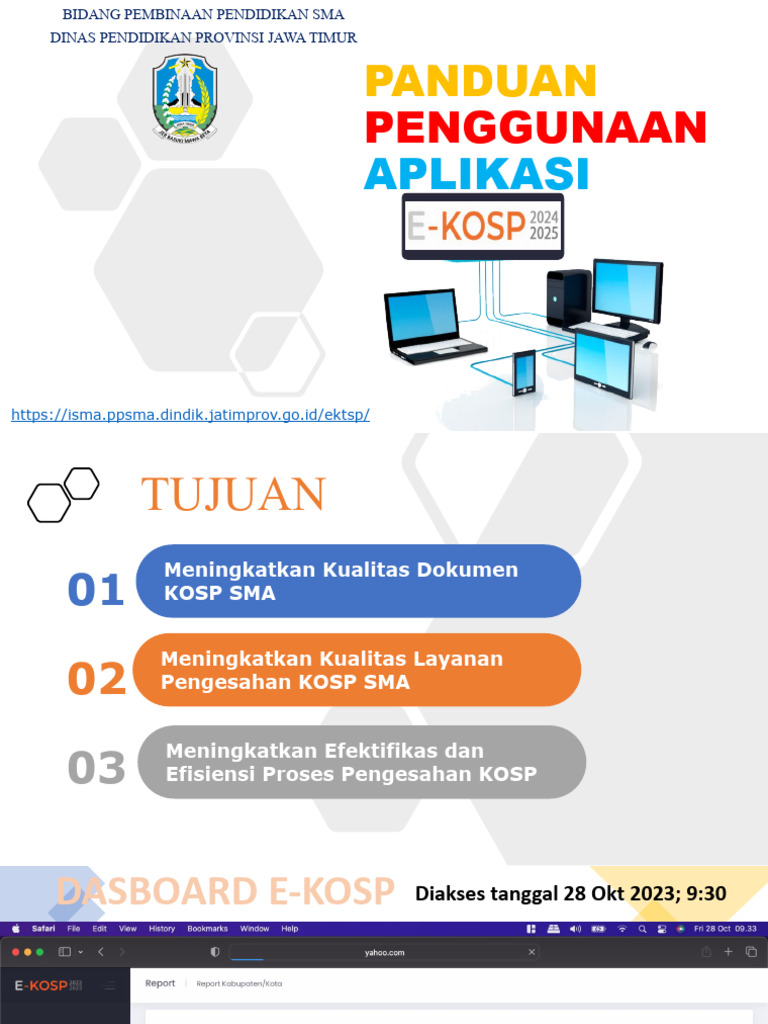 Panduan Penggunaan Aplikasi E-Kosp 2024-2025 | PDF
