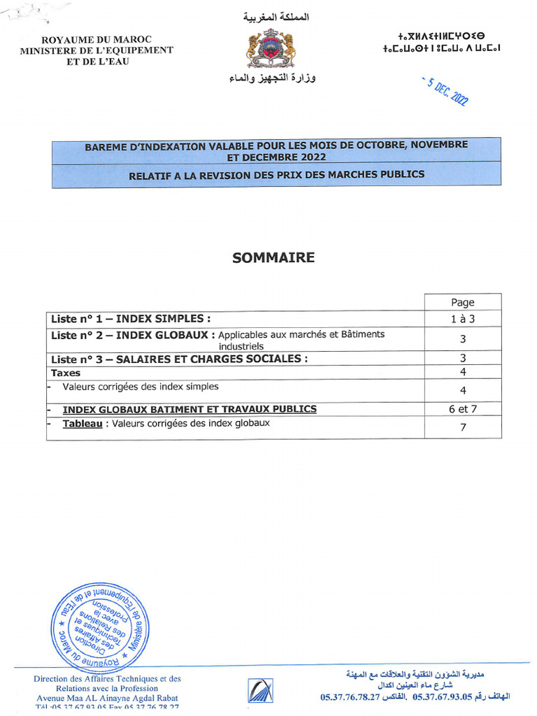 Bareme-octobre-2022 | PDF