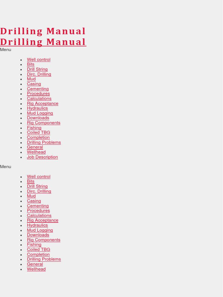 Fishing in Drilling Oil & Gas Operations Full Guide - Drilling Manual - HTML | PDF | Oil Well ...
