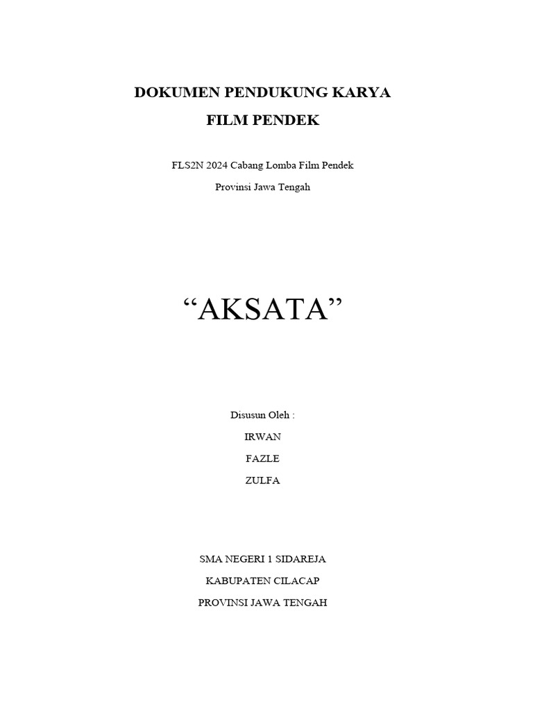 Dokumen Pendukung Karya FLS2N | PDF | Seni