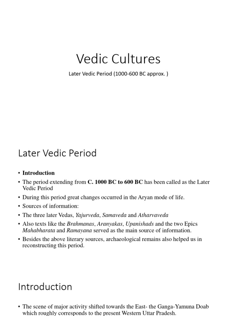 later_vedic_period | PDF | Vedas | Asceticism