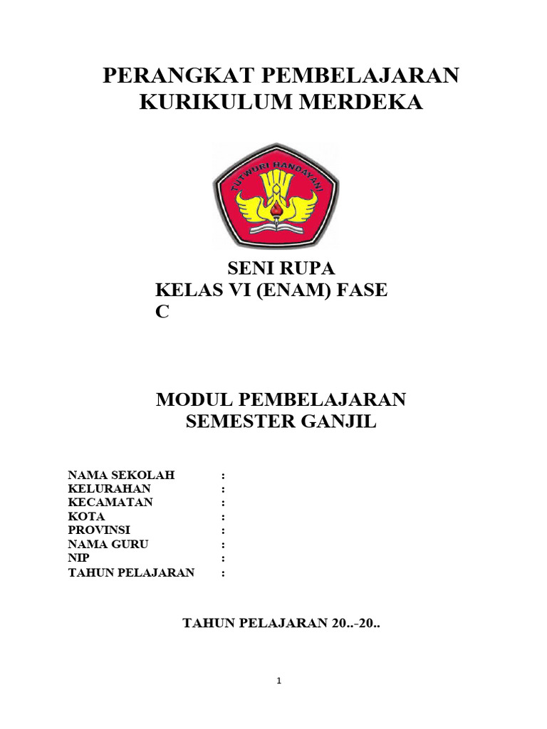 Modul Seni Rupa Kls 6 | PDF