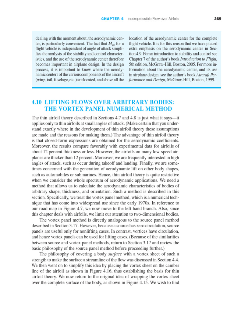 Lifting Flow-Vortex Panel Method | PDF | Airfoil | Lift (Force)
