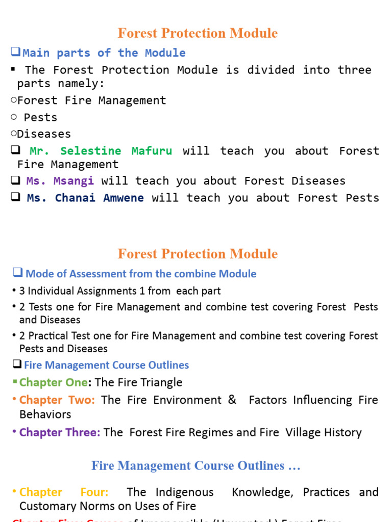 Forest Fire Managemnet Notes-1 | PDF | Fires | Firefighting