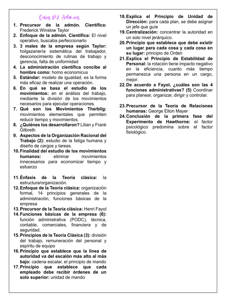 Guía P2 Admón | PDF | Business