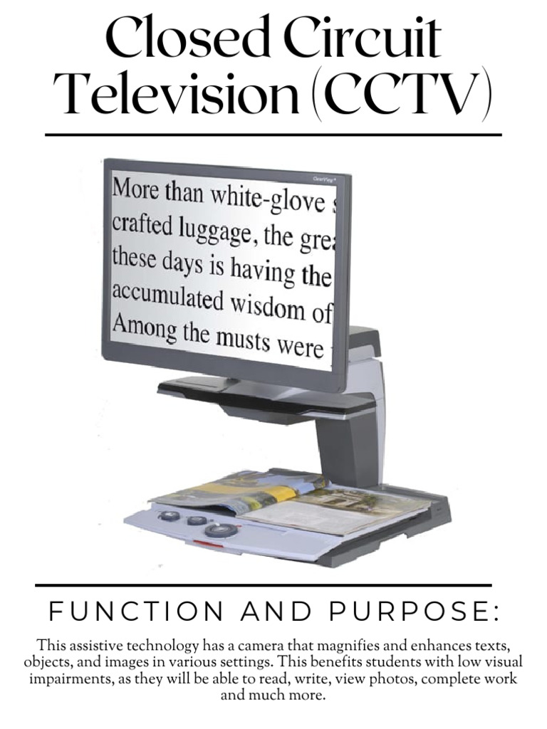 Closed Circuit Television (CCTV) | PDF | Contrast (Vision) | Closed ...