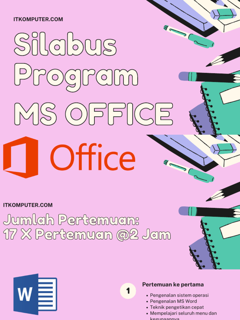 Msoffice Silabus Lengkap | PDF | Seni | Komputer