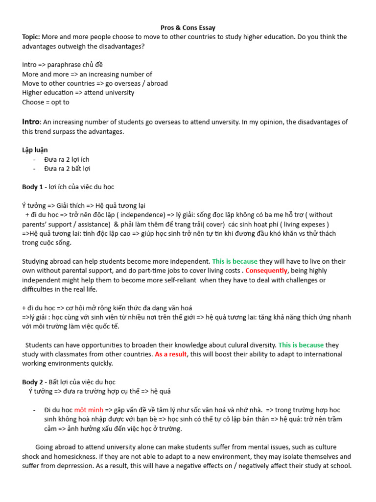 Essay (Advantages & Disadvantages) | PDF