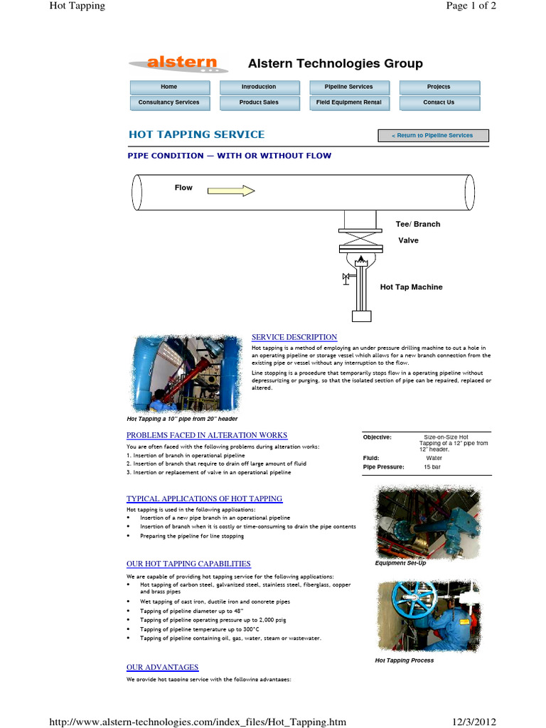Alstern Hot - Tapping | PDF