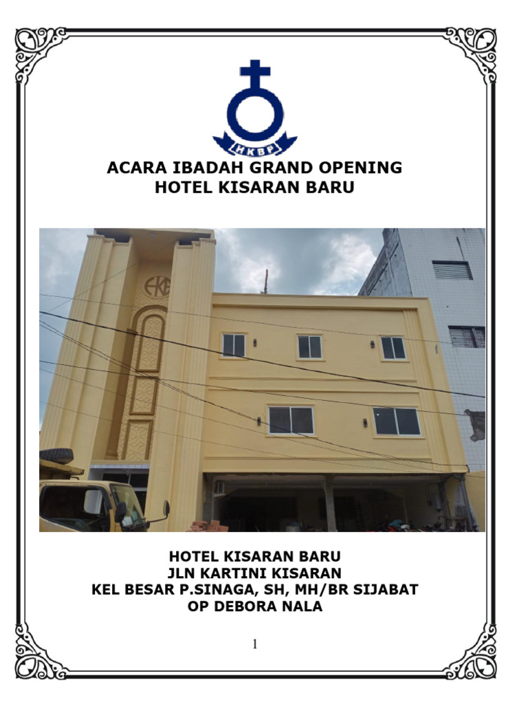Grand Opening Hotel Kisaran Baru | PDF | Religion & Spirituality