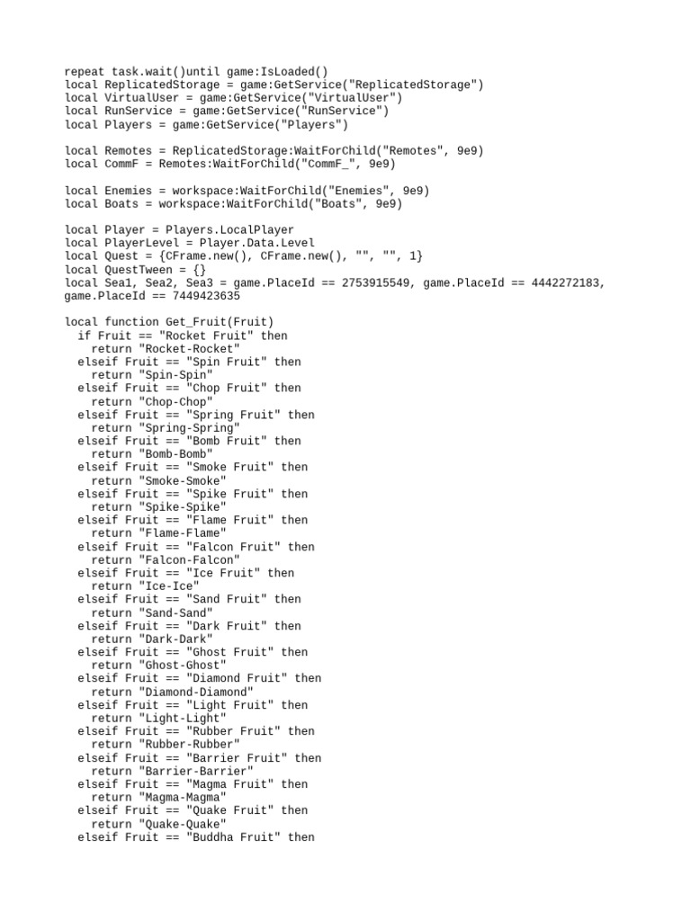 Redz Hub - Lua 2 | PDF
