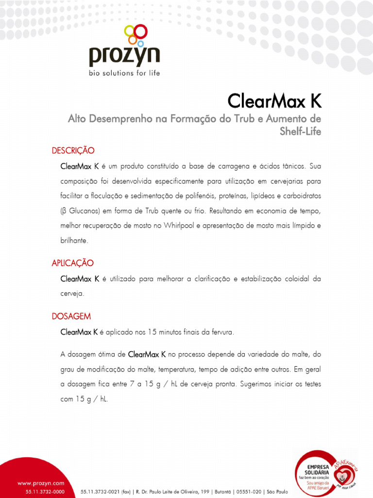 Benefícios e Uso do ClearMax K | PDF