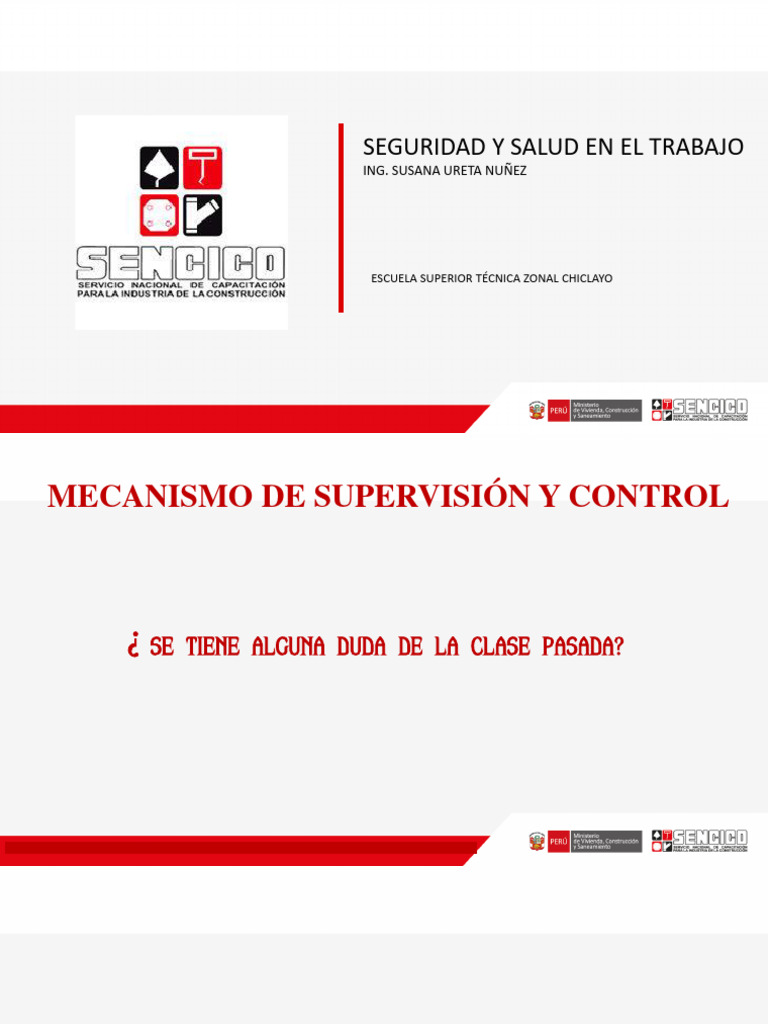 Sesion 12. Mecanismos de control y Examen de progreso | PDF