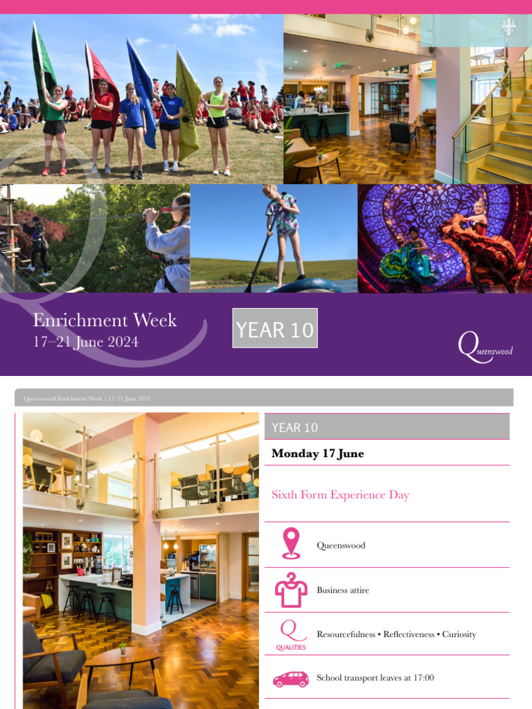Enrichment Week 2024 Year 10 | PDF