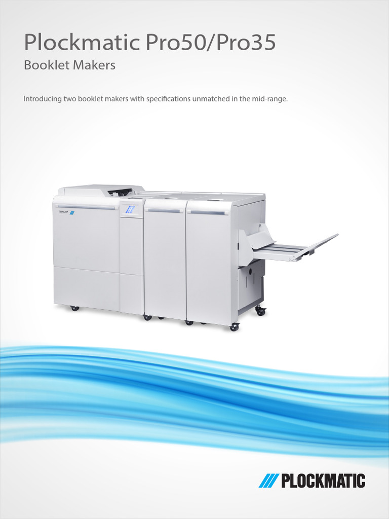 Plockmatic Pro50-Pro35 Brochure | PDF | Paper | Office Equipment