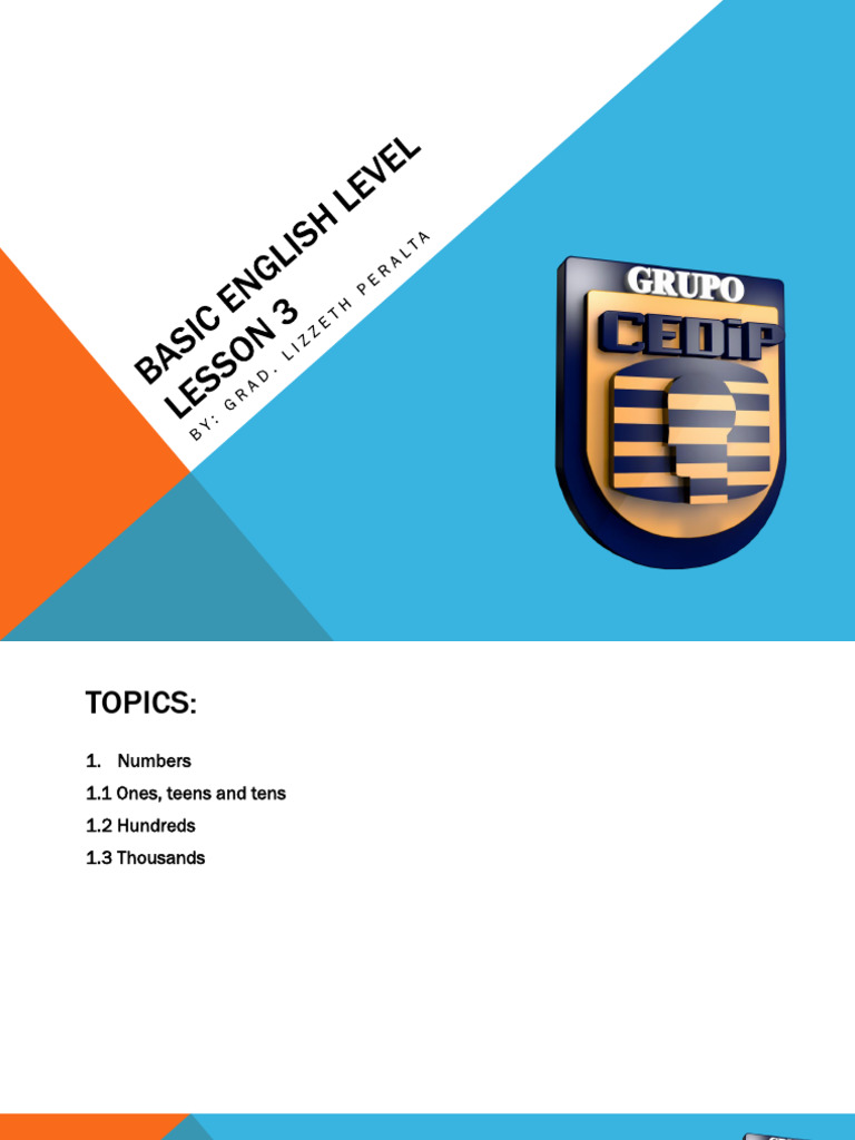 Basic English Level (Lesson 3) | PDF | Linguistics | Human Communication