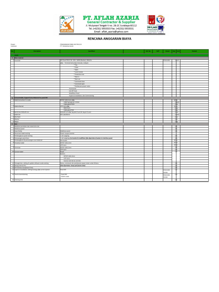 Rab MV Panel Pix12 Gi | PDF | Equipment | Telecommunications Equipment