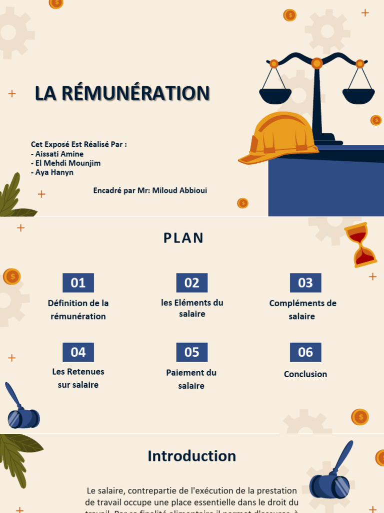Comprendre la Rémunération au Travail | PDF | Salaires | Heures ...